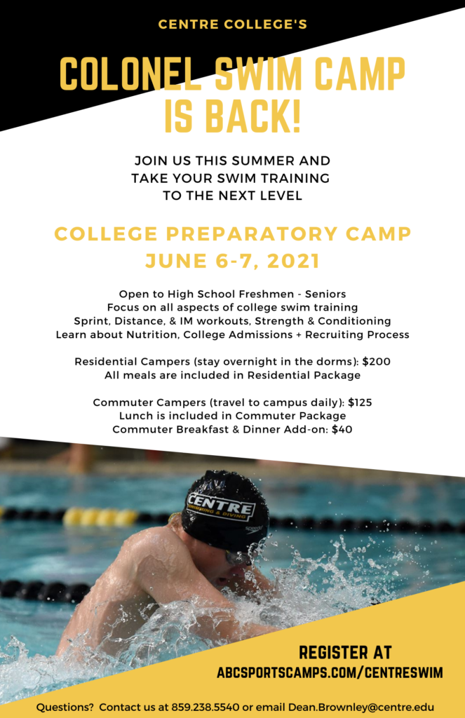 Centre College Swimming – ABC Sports Camps
